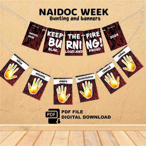 Naidoc Week Collaborate Mural Bunting Classroom Resources Etsy