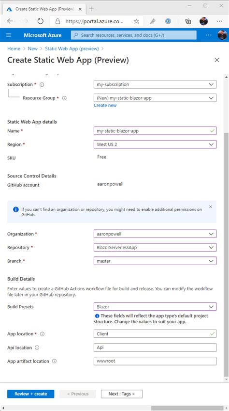 Azure Static Web Apps 专注于net Net Core Azure的开发与推广