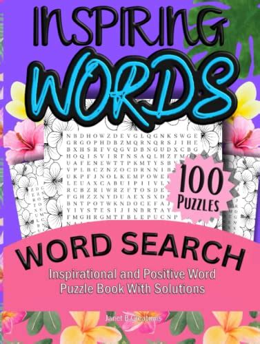Inspirational Word Search With Large Print Solutions Positive Word Themed Puzzle Book To Keep
