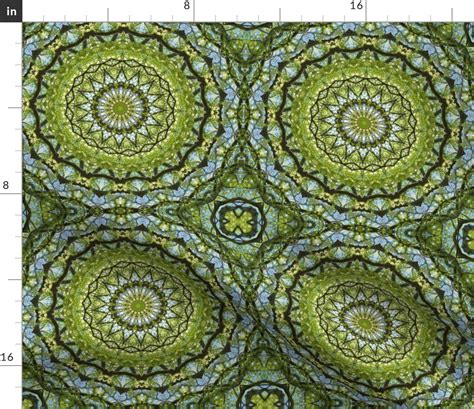 Kaleidoscope Stained Glass Fabric Spoonflower