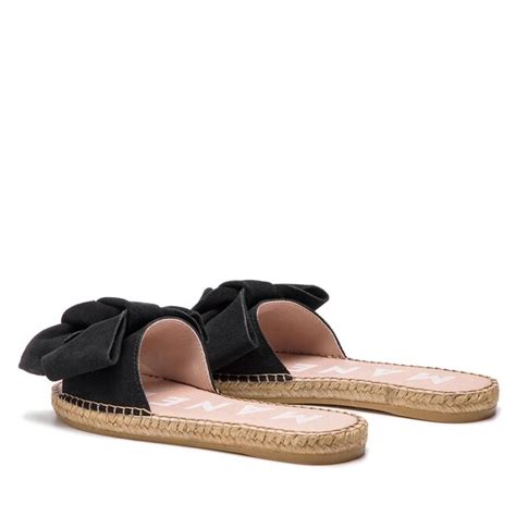 Espadryle Manebi Sandals With Bow K 10 J0 Czarny Pl