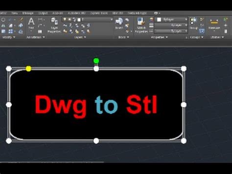 Dwg To Stl Autocad Tutorial YouTube