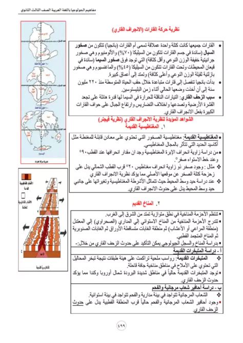 متوفر ورقة مفاهيم الجيولوجيا للصف الثالث الثانوي 2023