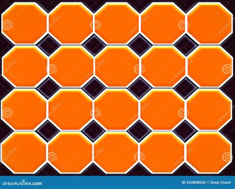 Illustration Seamless Hexagon Pattern Stock Illustration Illustration