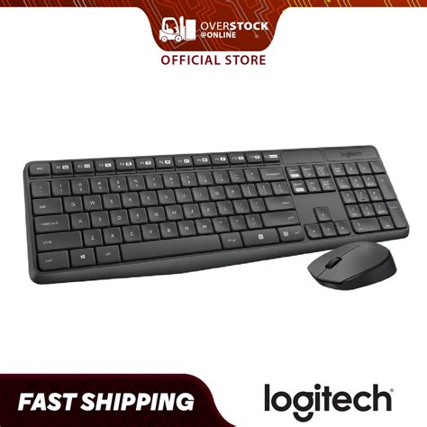 Logitech Wireless Keyboard And Mouse Combo Mk220 Mk235 With 2 4 Ghz Wireless Compact Design