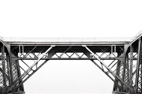 Steel Bridge Structure Framework Under Construction Premium Ai Generated Image