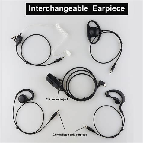 Usb C Ptt Earpiece With Mic For Ms Teams Zello And Walkie Talkie Apps