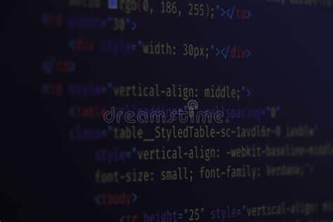 Computer Script Typing Work Programmer Typing New Lines Of Html Code Closeup Of Java Script