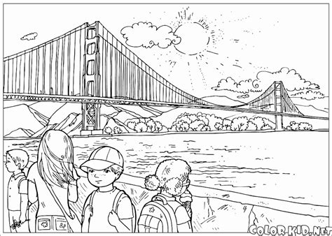 Bridge Coloring Pages Coloringbay