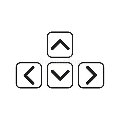 Keyboard Arrows Icon Vector Illustration Stock Vector Illustration