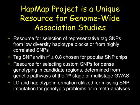 Ppt The International Hapmap Project A Rich Resource Of Genetic Information Powerpoint