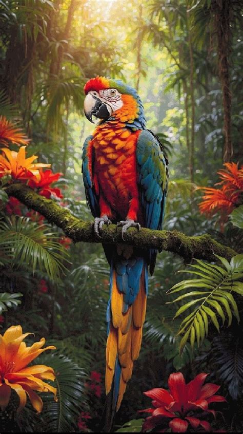 Macaw Supersize Max Colour Cross Stitch Chart Etsy