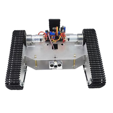 Diy Tracked Tank Chassis Kit Crawler Remote Control Robot With Dc Motor