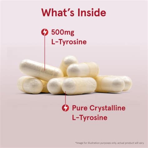 Jarrow Formulas® L Tyrosine Amino Acid Brain Support Capsules 500mg