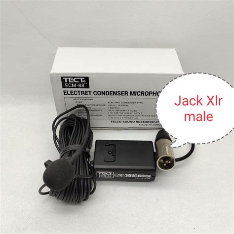 Jual Microphone Jepit Mic Imam Mic Kancingtech Ecm 88 Original Shopee