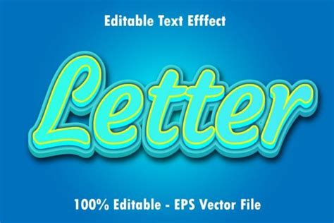 Letter Text Effect 3 D Emboss Gradient Graphic By Maulida Graphics