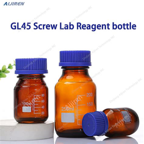 Autoclavable 250ml Graduation Lab Amber Glass Chemical Reagent Bottle