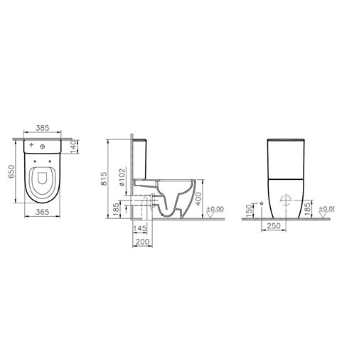 Wc Pan With Ceramic Cistern Sento Rim Ex 5987b003 0585 Vitra Georgia
