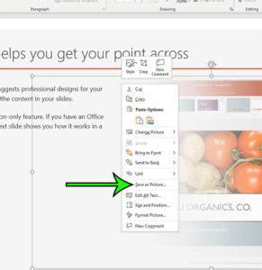 How To Save A Picture To Your Computer From Powerpoint For Office 365