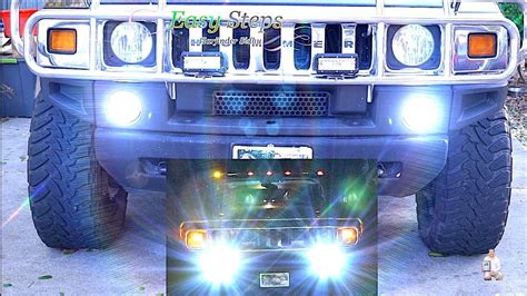 How To Replace Upgrade HUMMER H2 Daytime Running Light DRL To LED