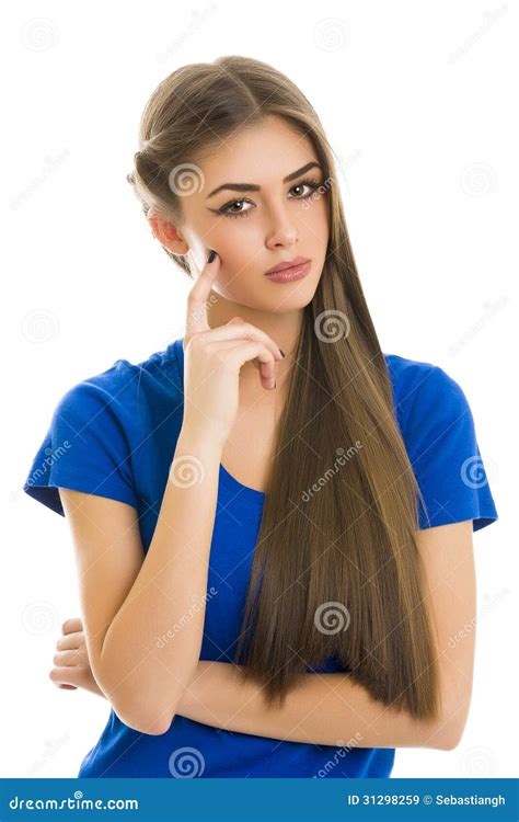 Giovane Signora Premurosa Immagine Stock Immagine Di Gesto