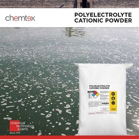 White Cationic Polyelectrolyte Chemicals Packaging Type Bag Grade
