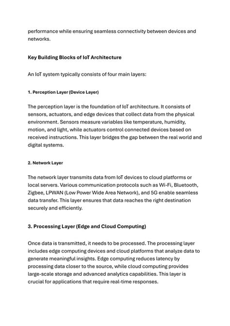 Iot Architecture Key Layers And How They Power Smart Systems Pdf