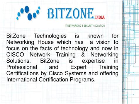 Ppt Best Ccna And Network Design Training Institute Powerpoint