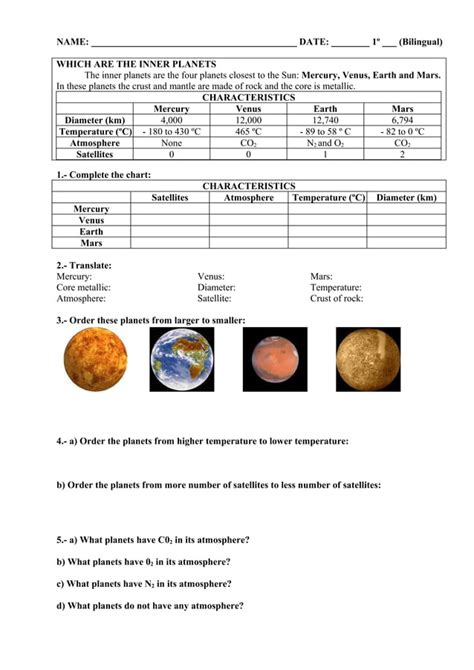 Unit 01 The Universe Worksheet Pdf