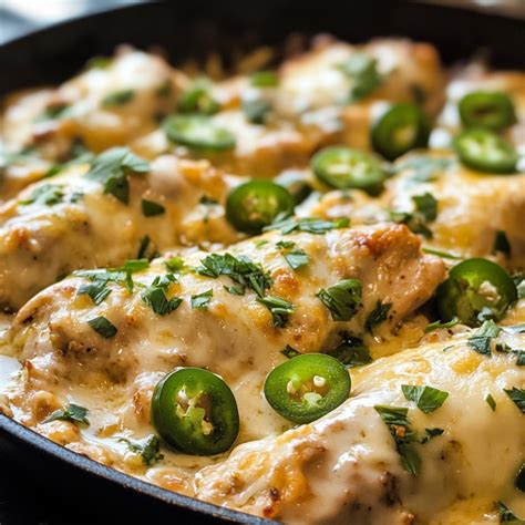 One Pan Cheesy Jalapeño Chicken