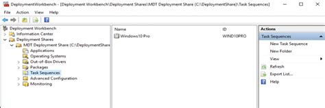 how to disable the microsoft deployment toolkit task sequence property