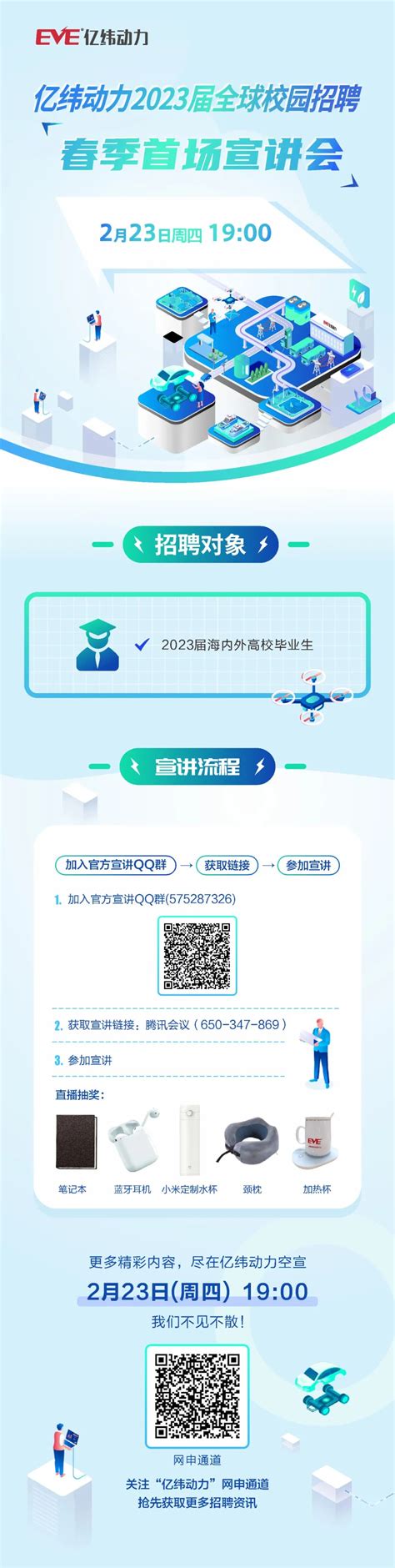 【宣讲会通知】亿纬动力2023届全球校园招聘春季空中宣讲 湖北汽车工业学院武汉产学研基地