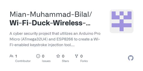 Github Mian Muhammad Bilalwi Fi Duck Wireless Keystroke Injection