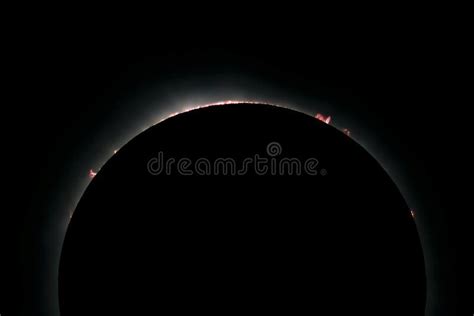 2024 Eclipse Bailey S Beads Stock Image Image Of Prominences Flares 316908653
