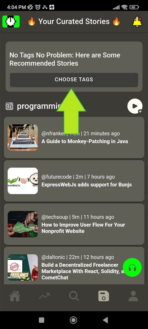 Viewing Your Personalized Curated Stories On The Hackernoon App