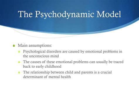 What Is The Psychodynamic Model Of Abnormal Behavior At Connie Corning Blog