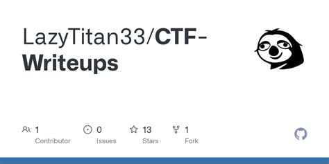 Github Lazytitan33ctf Writeups