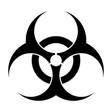 Vector Graphics Biological Hazard Illustration Logo Encapsulated