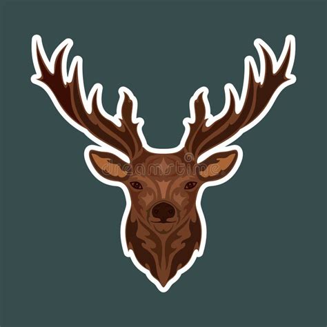 Sketch Moose Hand Drawn Illustration Isolated Stock Illustrations 514