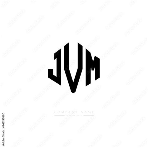 jvm letter logo design with polygon shape jvm polygon logo monogram jvm cube logo design jvm