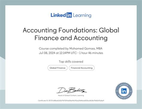 Mohamed Gomaa Mba On Linkedin Certificate Of Completion
