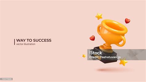 골든 챔피언 컵의 현실적인 3d 디자인 벡터 그림 3차원 형태에 대한 스톡 벡터 아트 및 기타 이미지 3차원 형태 Championship 개념 Istock