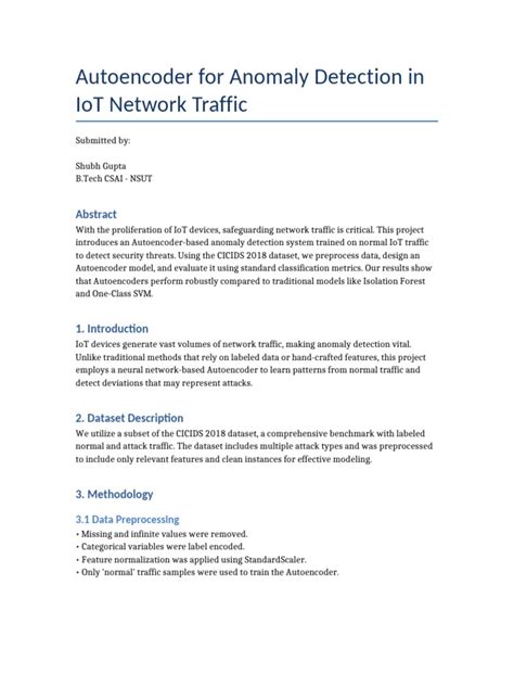 Autoencoder Anomaly Detection Report Pdf Support Vector Machine