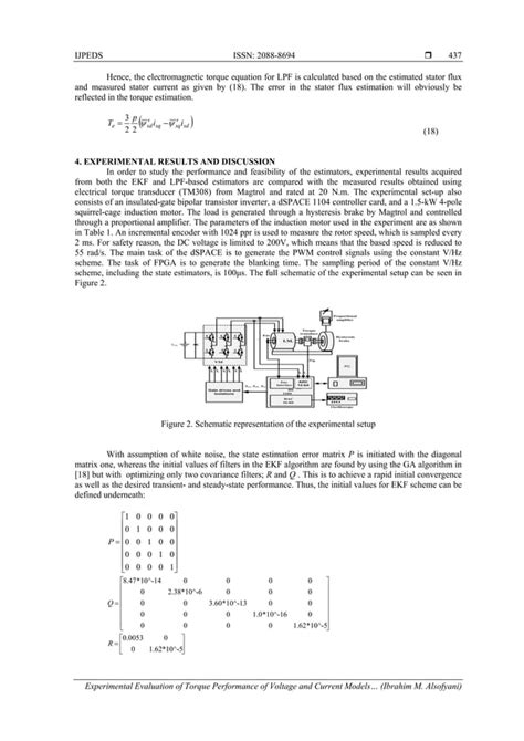 Experimental Evaluation Of Torque Performance Of Voltage And Current Models Using Measured