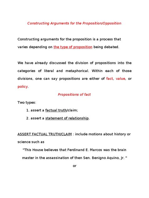 Constructing Arguments Pdf