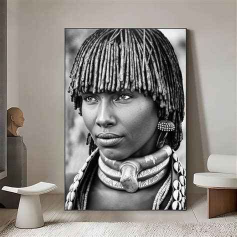Ethnic Wall Art African Wall Art Black Woman Artwork Afro Woman