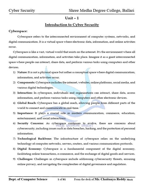 Cyber Security Full Notes Download Free Pdf World Wide Web