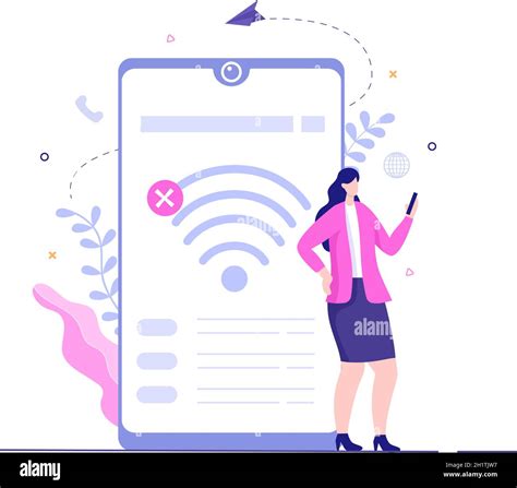 Phone Lost Signal Stock Vector Images Alamy