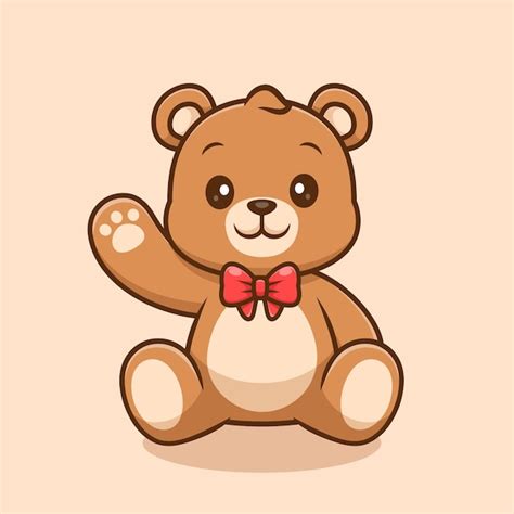Premium Vector Cute Teddy Bear Bear Doll Cartoon Vector Design