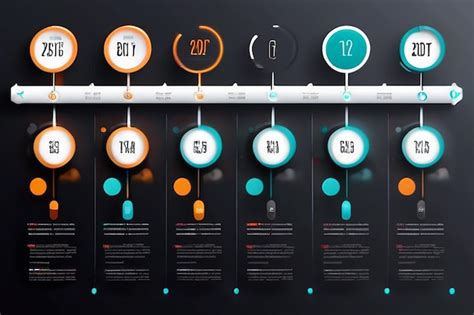 Premium Photo Business Data Visualization Timeline Infographic Icons